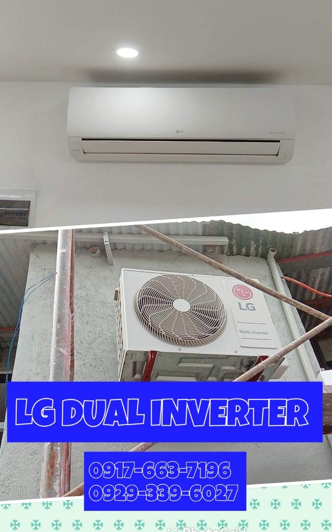 LG STANDARD DUAL INVERTER SPLIT TYPE AIRCON WITH FREE INSTALLATION, TV ...