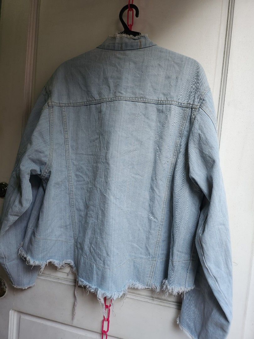 Light Colored Denim Jacket, Women's Fashion, Coats, Jackets and ...