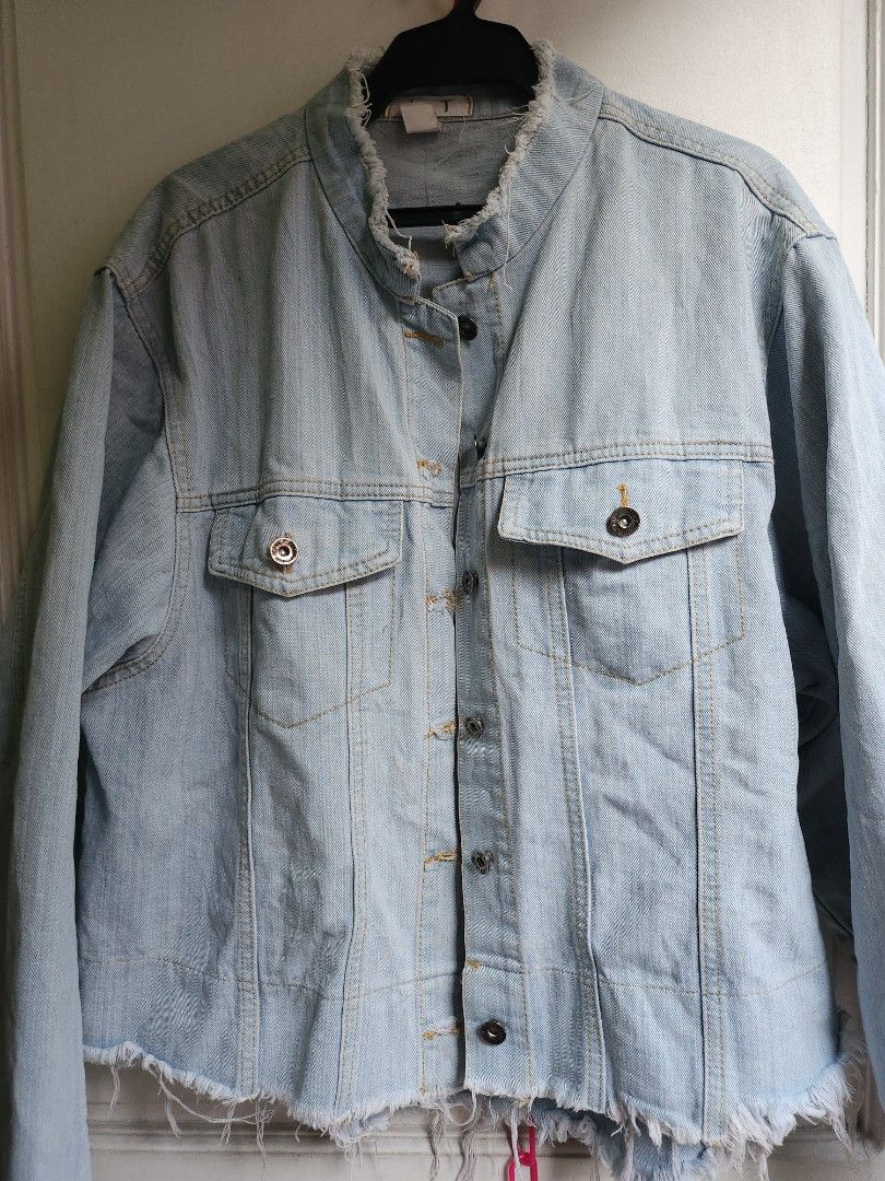 Light Colored Denim Jacket, Women's Fashion, Coats, Jackets and ...