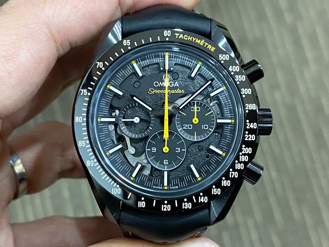 Like New Mar 19 Local Omega Speedmaster Apollo 8 Black Ceramic Dark ...