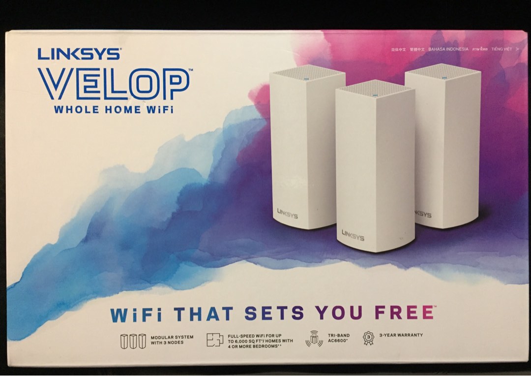 Linksys Velop WHW0303 V2 Mesh WIFI, Computers & Tech, Parts & Accessories, Networking on Carousell