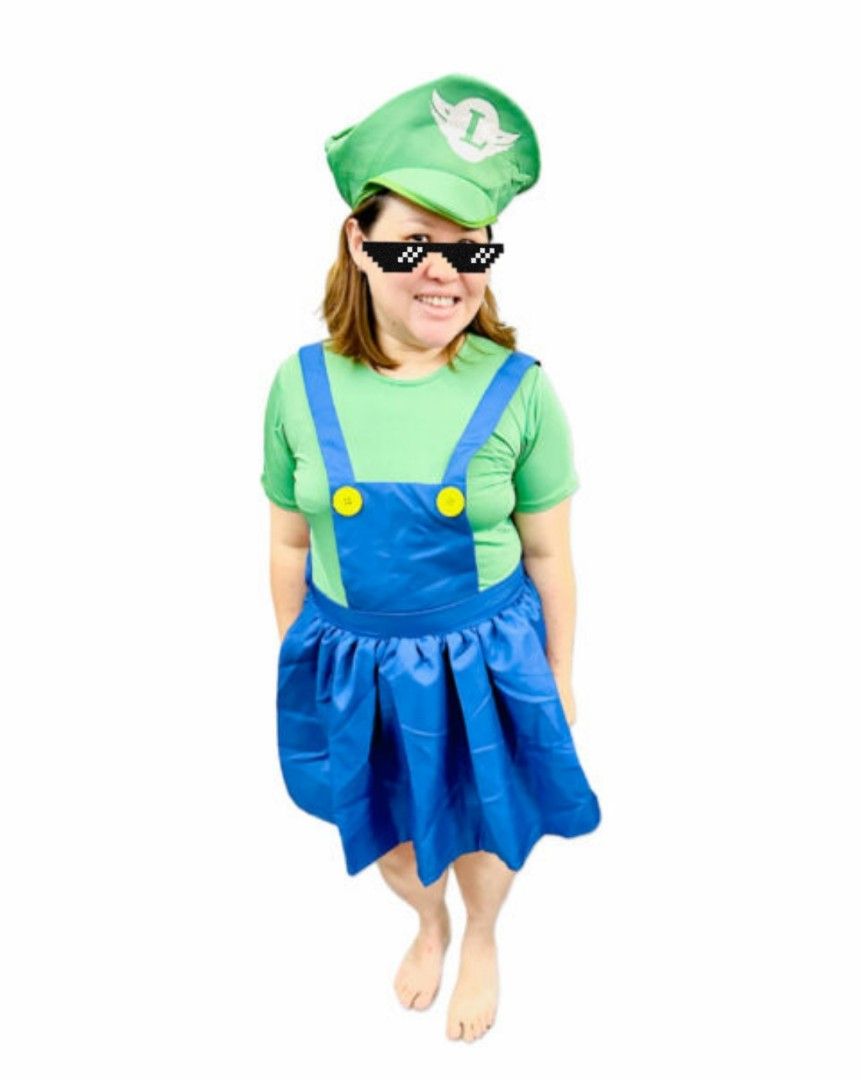 Mario and Luigi skirt costume ladies fashion dress up cosplay super ...
