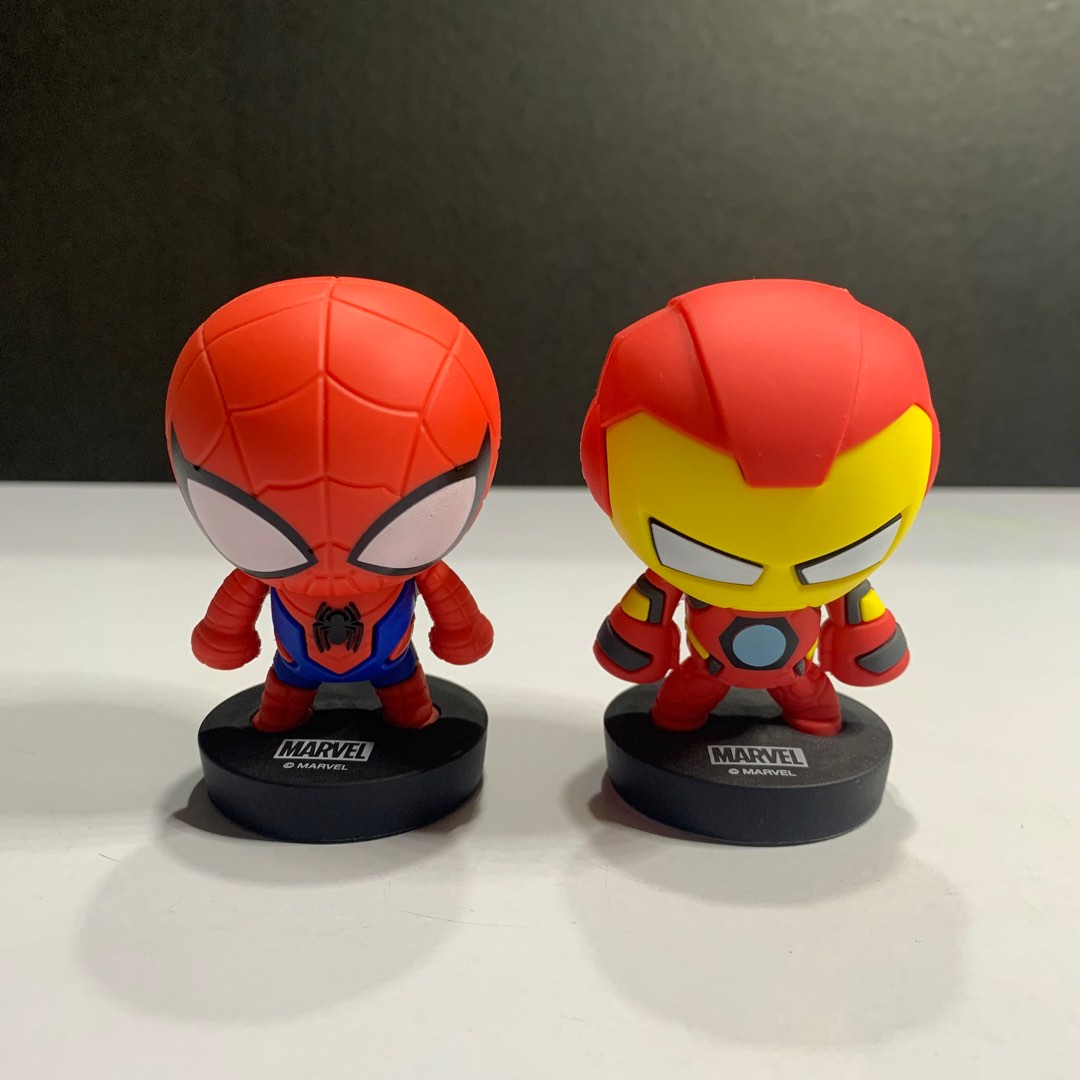 Marvel Miniso Figures Spider-Man and Iron Man (Set), Hobbies & Toys ...