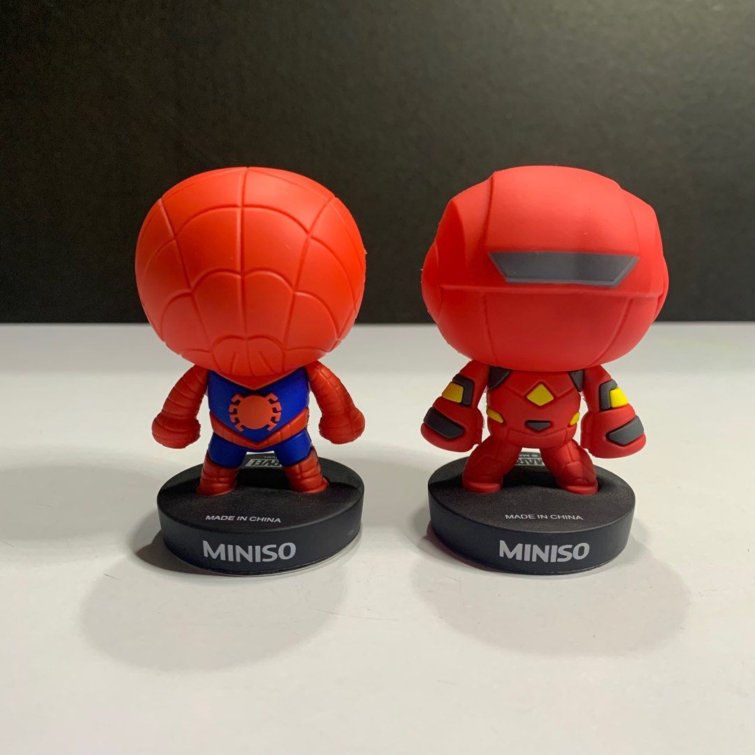 Marvel Miniso Figures Spider-Man and Iron Man (Set), Hobbies & Toys ...