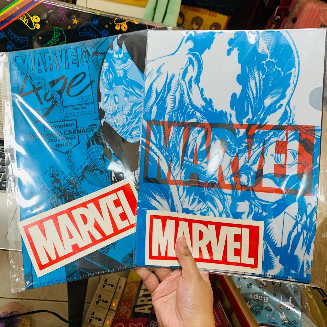 Marvel Venom clear file folder Set type E, Hobbies & Toys, Stationary ...