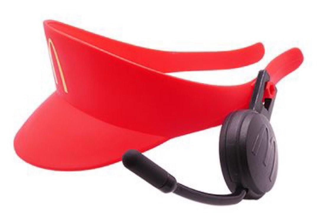 Mcdonalds crew visor and microphone, Hobbies & Toys, Toys & Games on ...