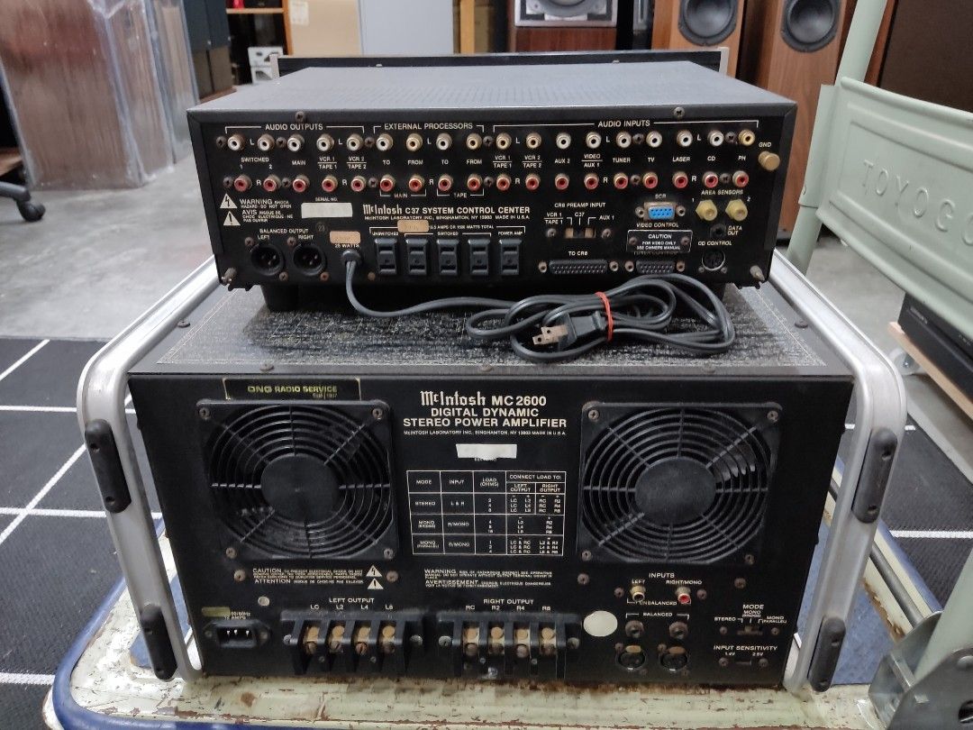 McIntosh power amplifier preamp speakers, Audio, Soundbars, Speakers ...