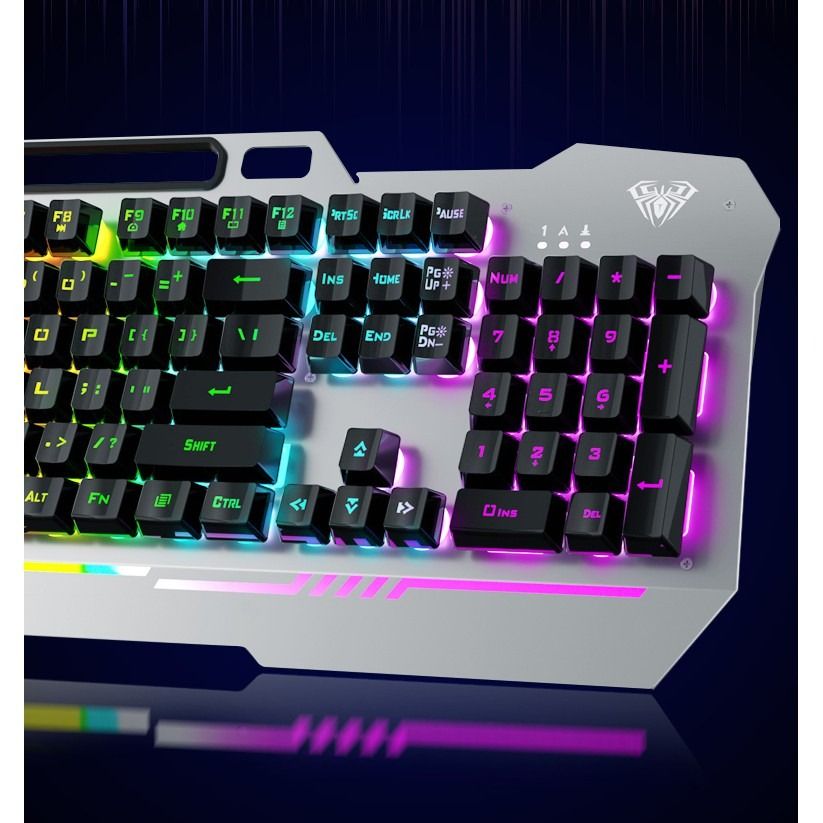 Membrane Gaming Keyboard Gaming Mouse Membrane Feeling RGB LED Backlit ...
