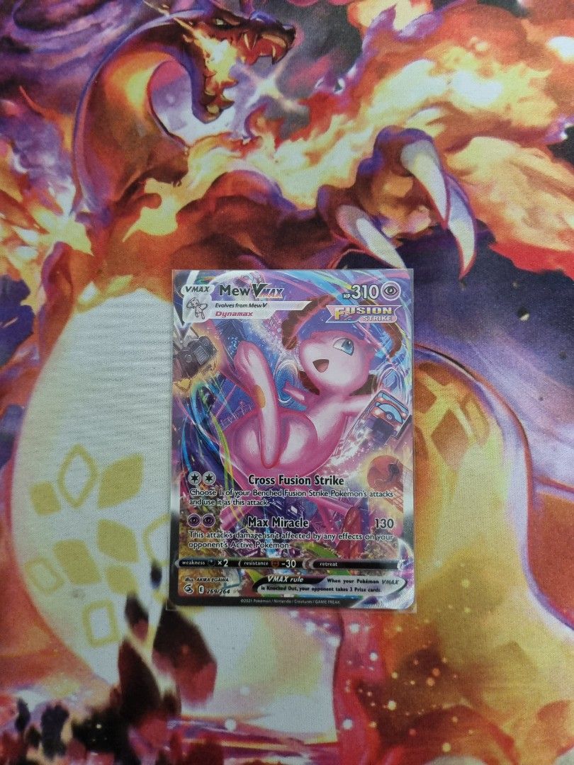 Mew Vmax Alternate Art 269/264 Secret Rare Fusion Strike AA, Hobbies & Toys, Memorabilia ...