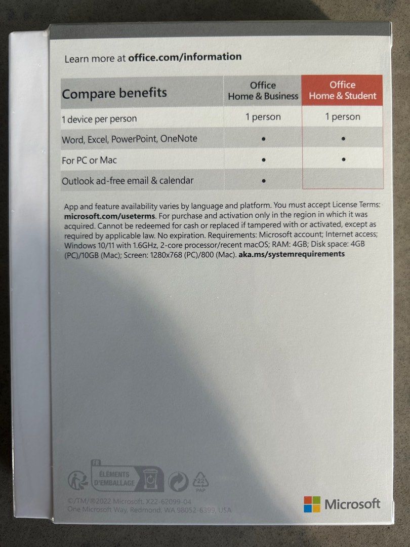 Microsoft Office Home & Student for 1PC/MAC 2021, Computers & Tech ...