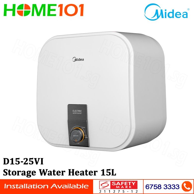 Midea Storage Water Heater 15L D15-25VI, TV & Home Appliances, Water ...