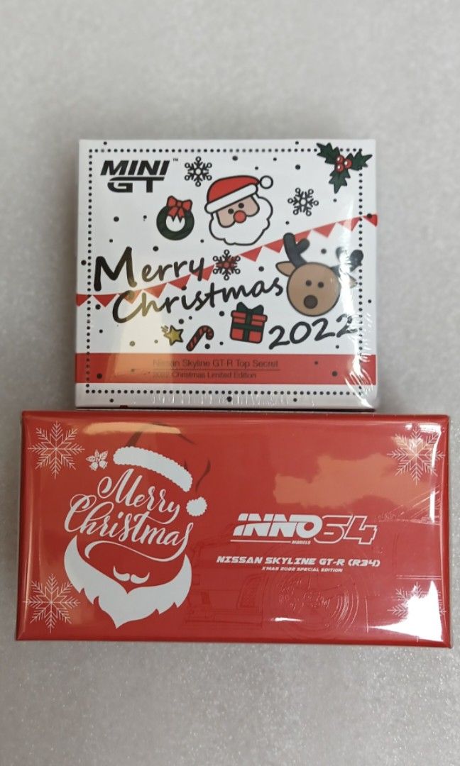 Minigt Mini GT + Inno 1:64 Nissan Skyline GT-R R34 Christmas 2022 ...