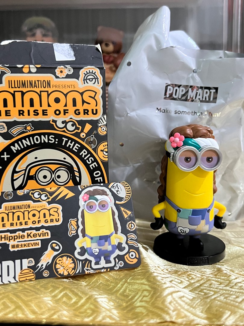 Minion rise of the Gru Cute Hippie Kevin, Hobbies & Toys, Memorabilia ...