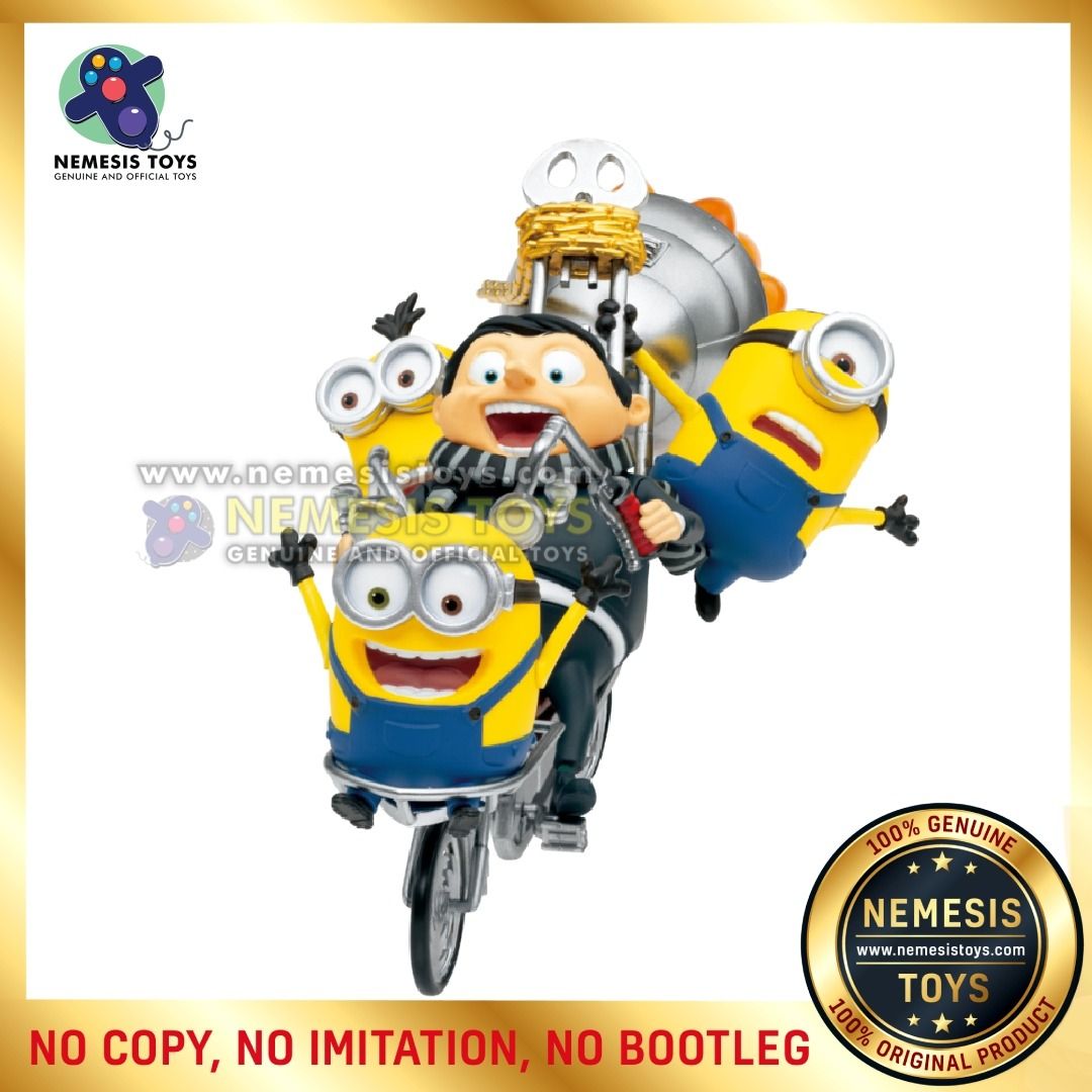 Minions and Young Gru (Bike Chase) Last Prize Figure Happy Kuji ...