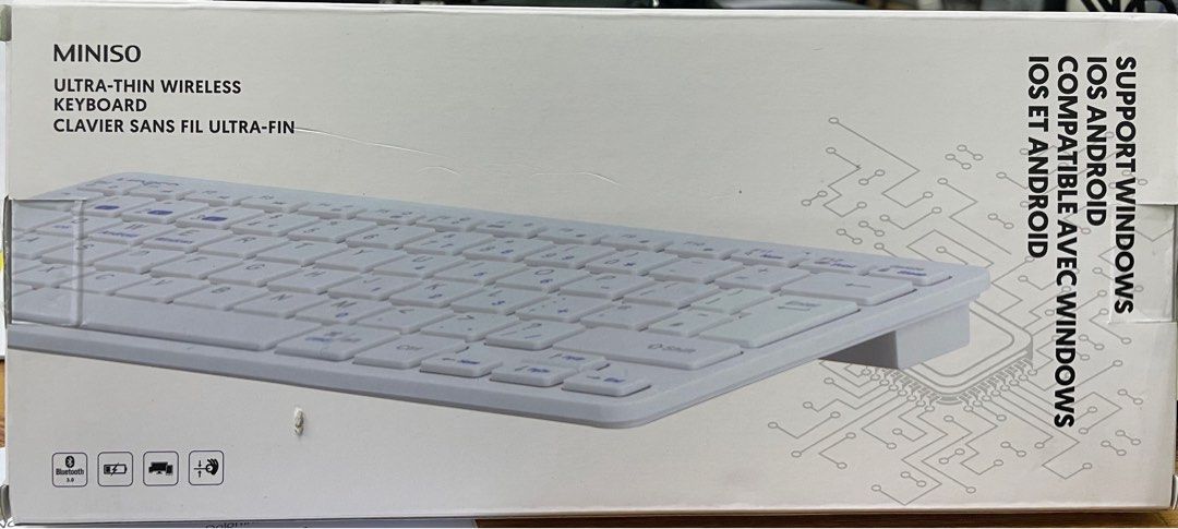 Miniso Ultrathin BT Keyboard, Computers & Tech, Parts & Accessories, Computer Keyboard on Carousell