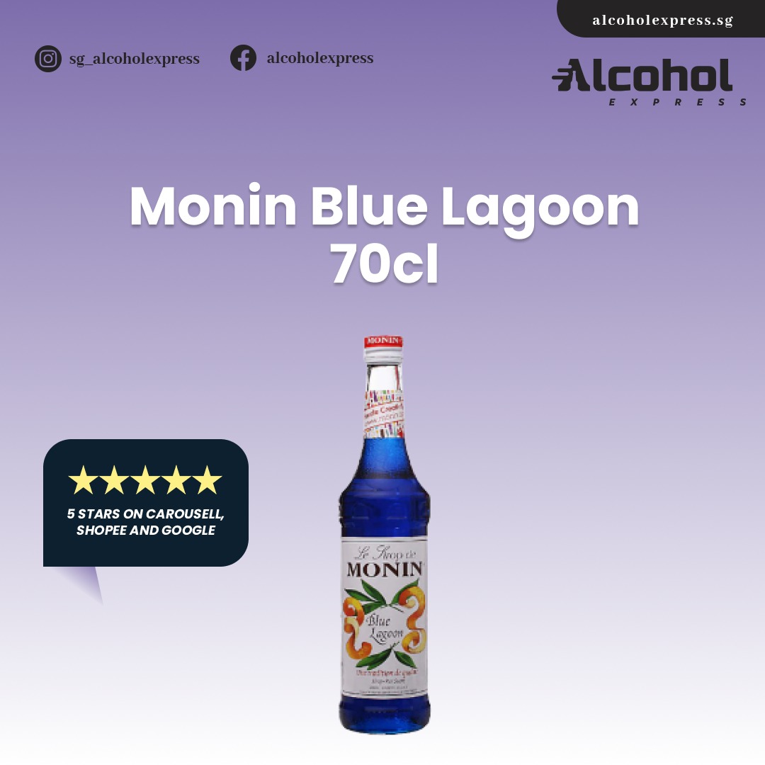 Monin Blue Lagoon 70cl, Food & Drinks, Beverages on Carousell