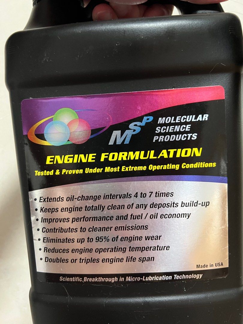 MSP Engine Formulation engine oil Penetrating metal protector, Car ...