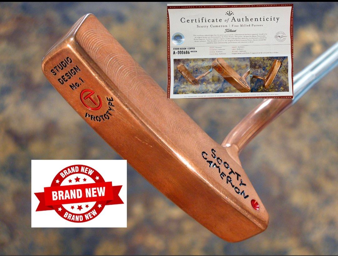 NEW Scotty Cameron CIRCLE T Copper Finish Studio Design I Tour Red Dot ...