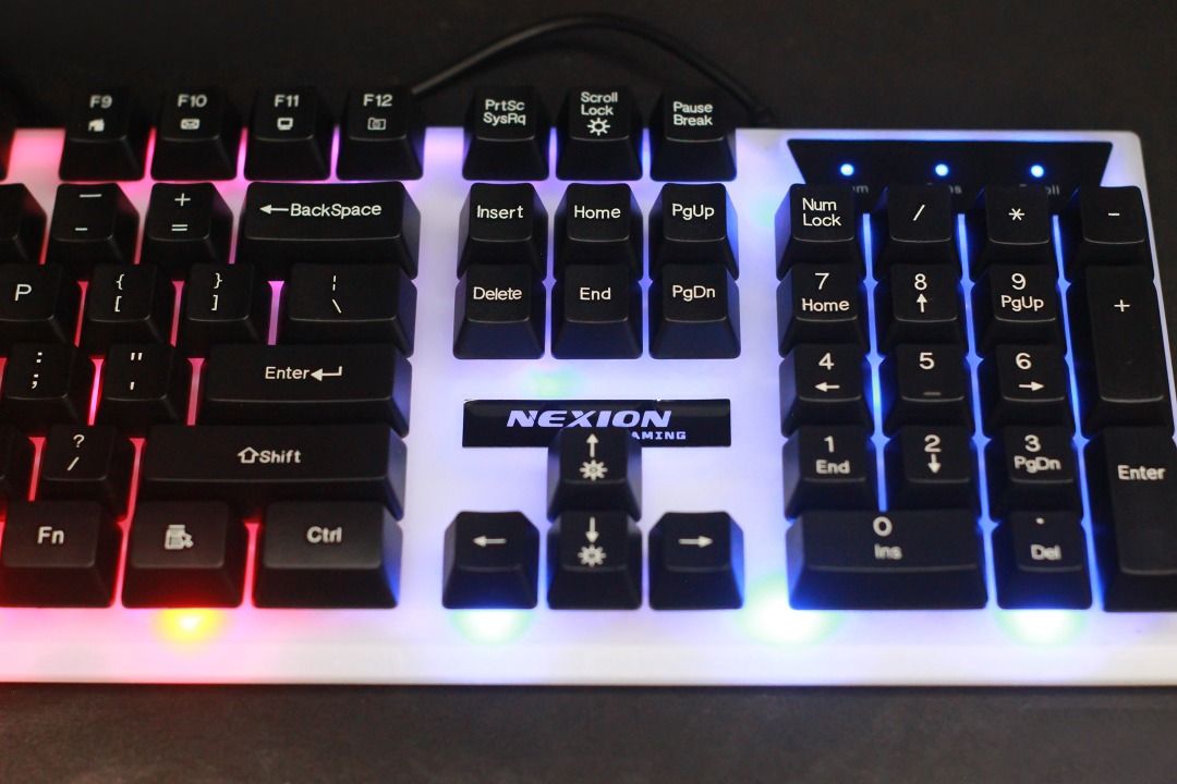 NEXION GK-130 GAMING KEYBOARD AND MOUSE COMBO RGB, USB WIRED, BLACK ...