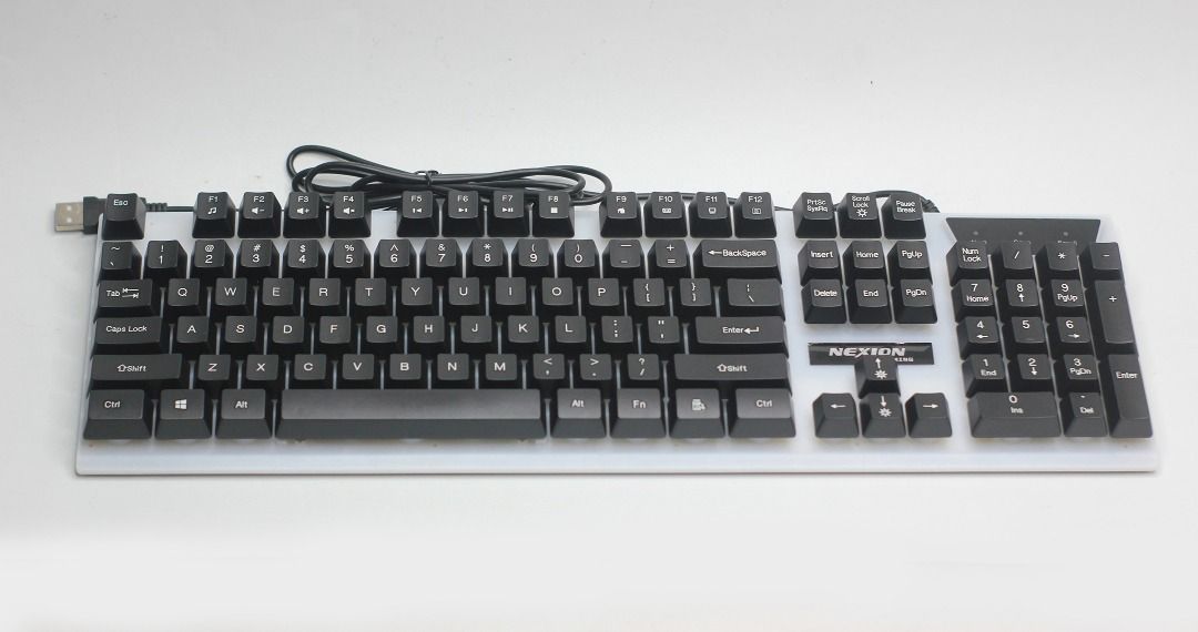 NEXION GK-130 GAMING KEYBOARD AND MOUSE COMBO RGB, USB WIRED, BLACK ...