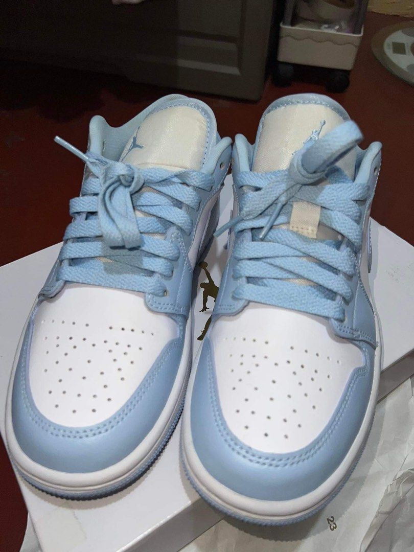 Nike Air Jordan Low 1 Iced Blue "J1 LOW", Women's Fashion, Footwear ...