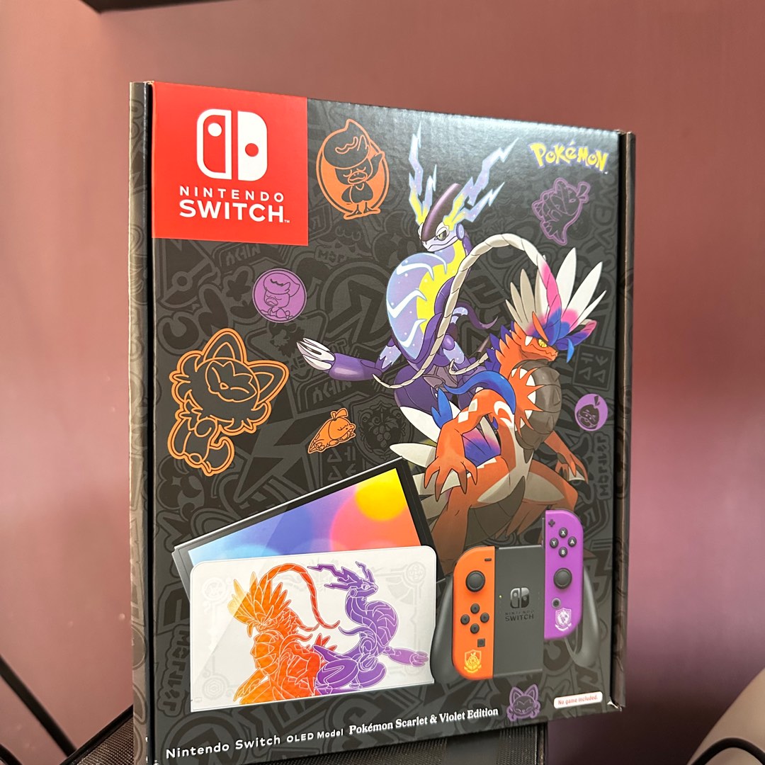Nintendo Switch OLED Pokemon Scarlet and Violet Edition (Local), Video ...
