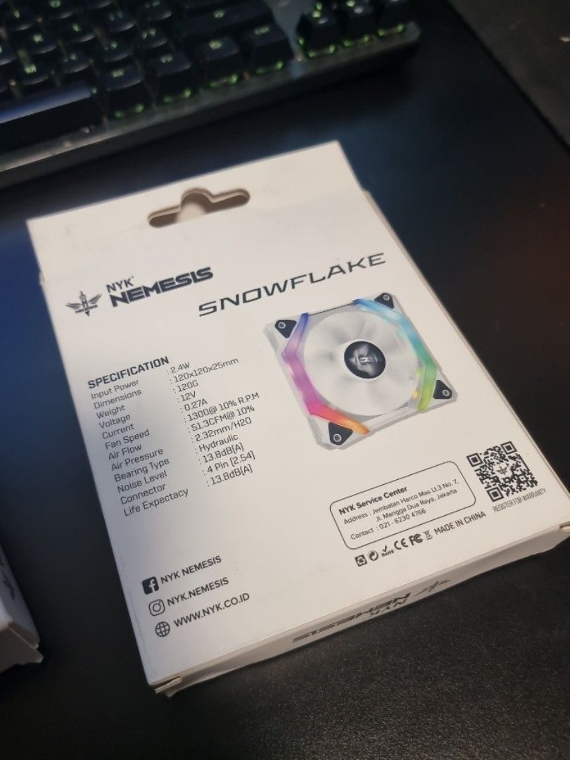 NYK Nemesis PC Case White Fan, Computers & Tech, Parts & Accessories ...