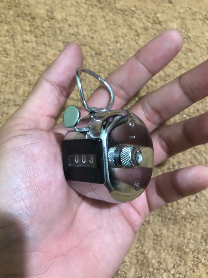 Old solid metal click counter by uchida, Hobbies & Toys, Memorabilia ...