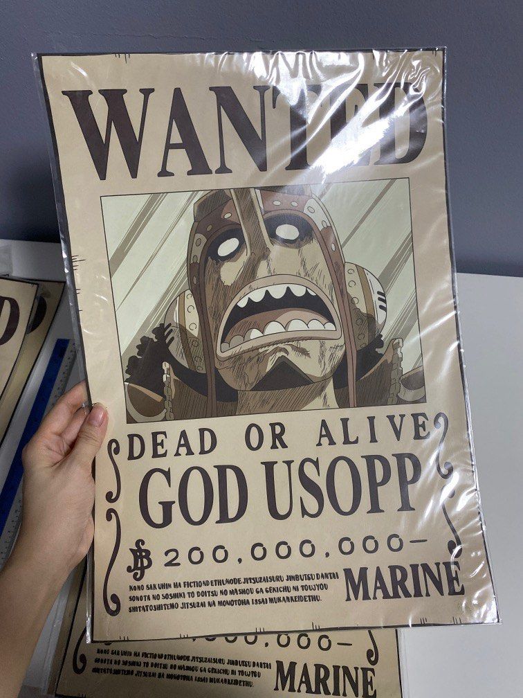 One Piece Usopp Wanted Poster