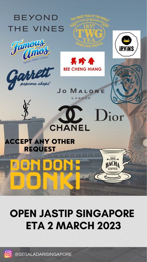 OPEN JASTIP SINGAPORE eta 2 maret 2023, Fesyen Wanita, Aksesoris di Carousell