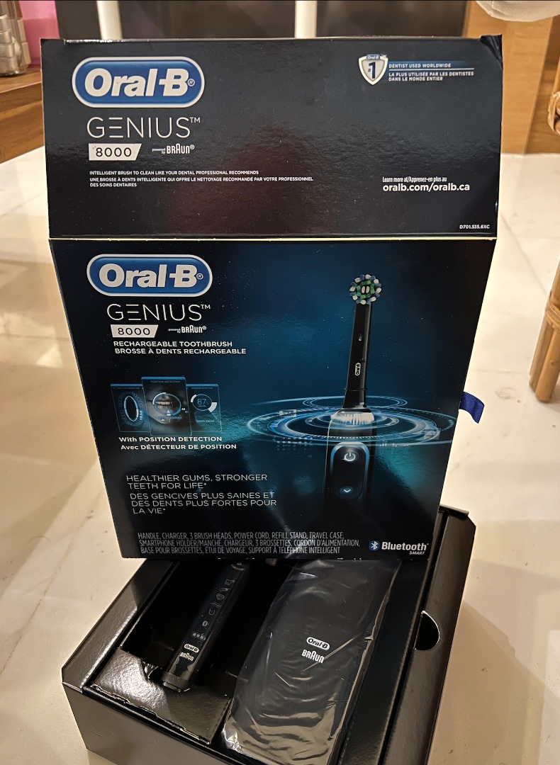 ORAL-B Genius 8000 Electric Toothbrush set, Beauty & Personal Care ...