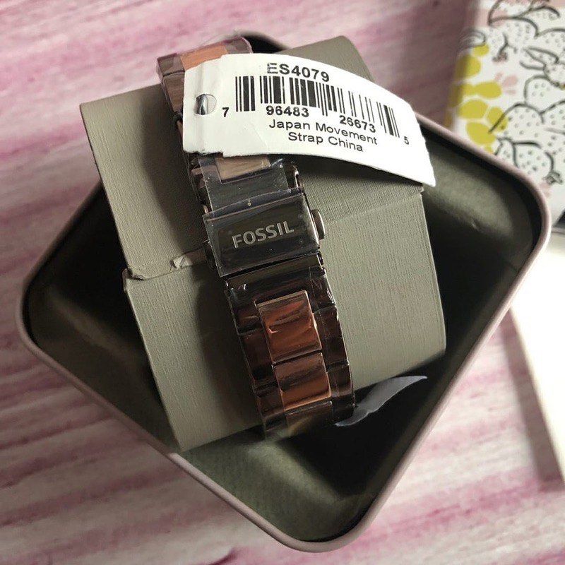 Original 100% Fossil Watch Women Es4079, Fesyen Wanita, Jam Tangan di ...