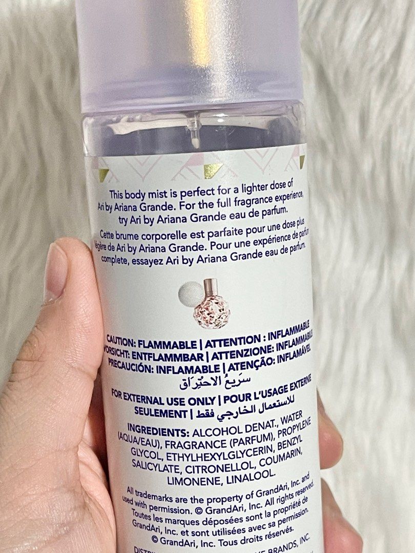 Original Ari by Ariana Grande Body Mist 236ml, Beauty & Personal Care ...