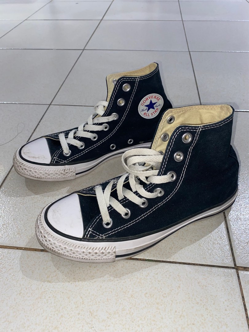 ORIGINAL Converse High Cut Black, Women's Fashion, Footwear, Sneakers ...