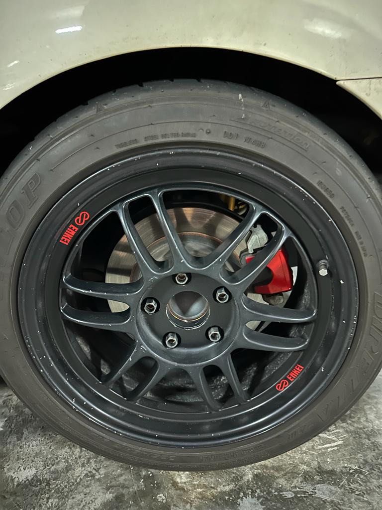 Original RPF1 Rims with Tyres, Car Accessories, Tyres & Rims on Carousell