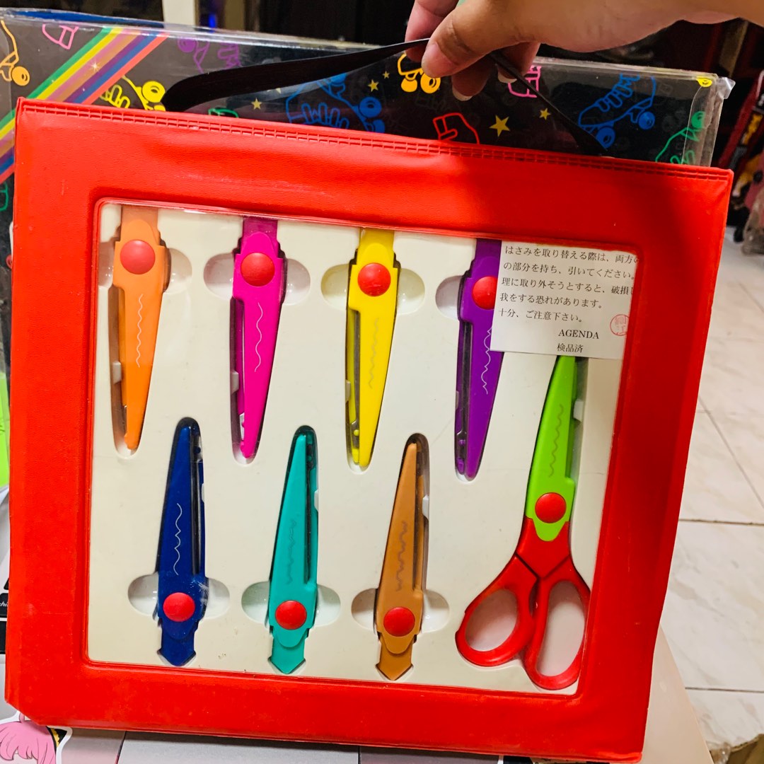 Paper Edge Scissors Set Kid Safety Cuttintg Scissors Decorative Craft ...