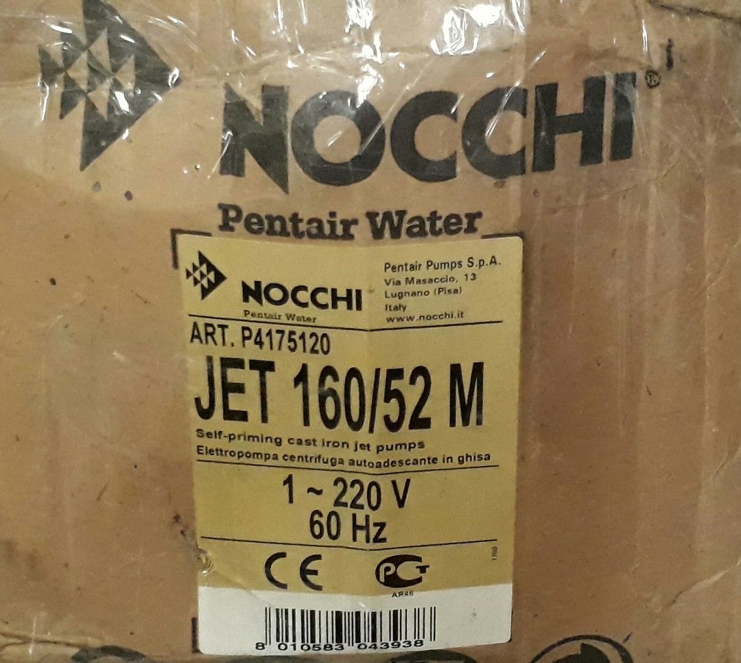 Pentair Nocchi Jet Water Pump, Furniture & Home Living, Gardening, Hose ...