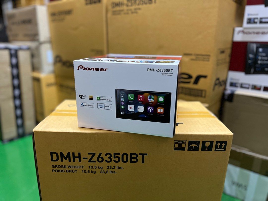 Pioneer DMH-Z6350BT 6.8" Multimedia Player Wireless/Wired Carplay Android Auto, Car Accessories ...