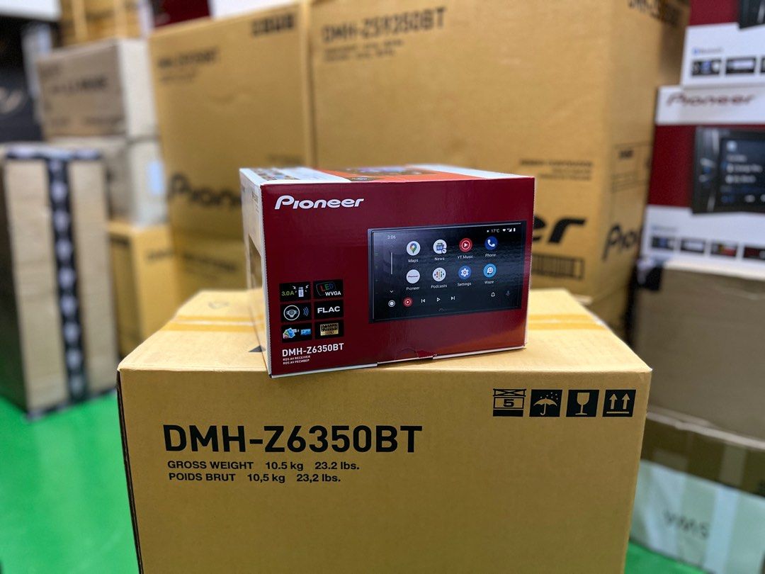Pioneer DMH-Z6350BT 6.8" Multimedia Player Wireless/Wired Carplay Android Auto, Car Accessories ...