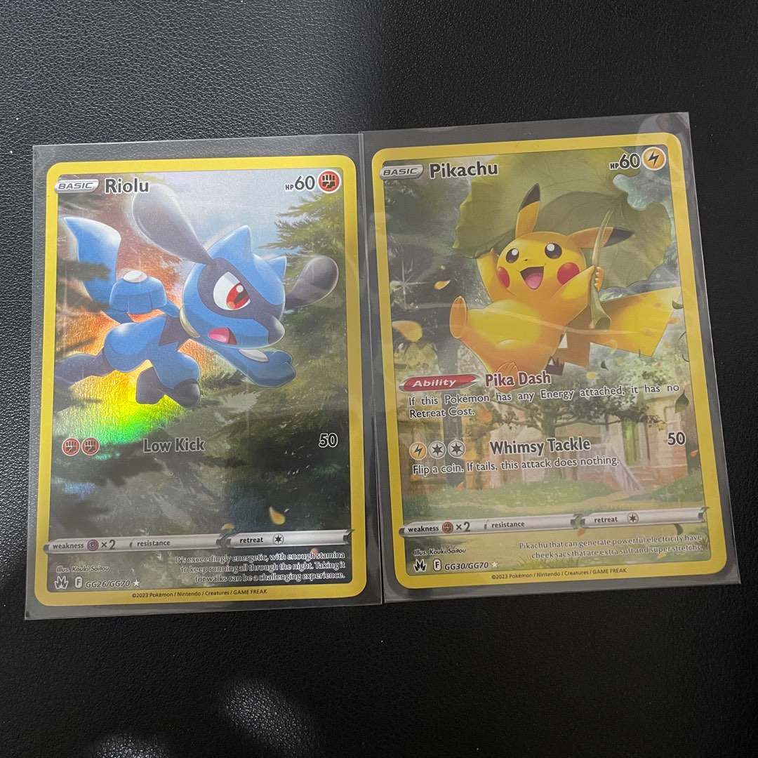 Pokemon Crow Zenith Pikachu / Riolu, Hobbies & Toys, Toys & Games on ...