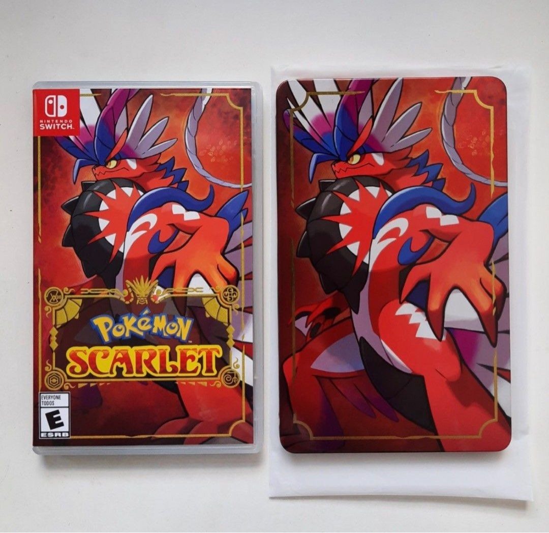 Pokemon Scarlet + Limited Edition Steelbook, Video Gaming, Video Games ...