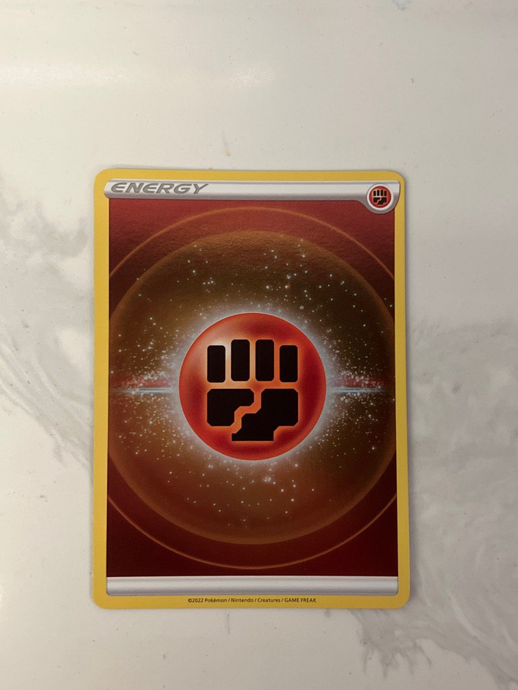 Pokemon TCG fighting energy, Hobbies & Toys, Toys & Games on Carousell