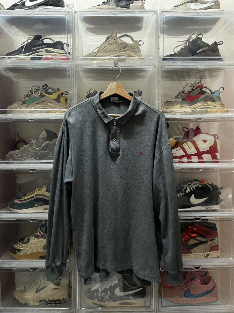 Polo Ralph Lauren Marron Logo Polo Rugby, Men's Fashion, Tops & Sets ...