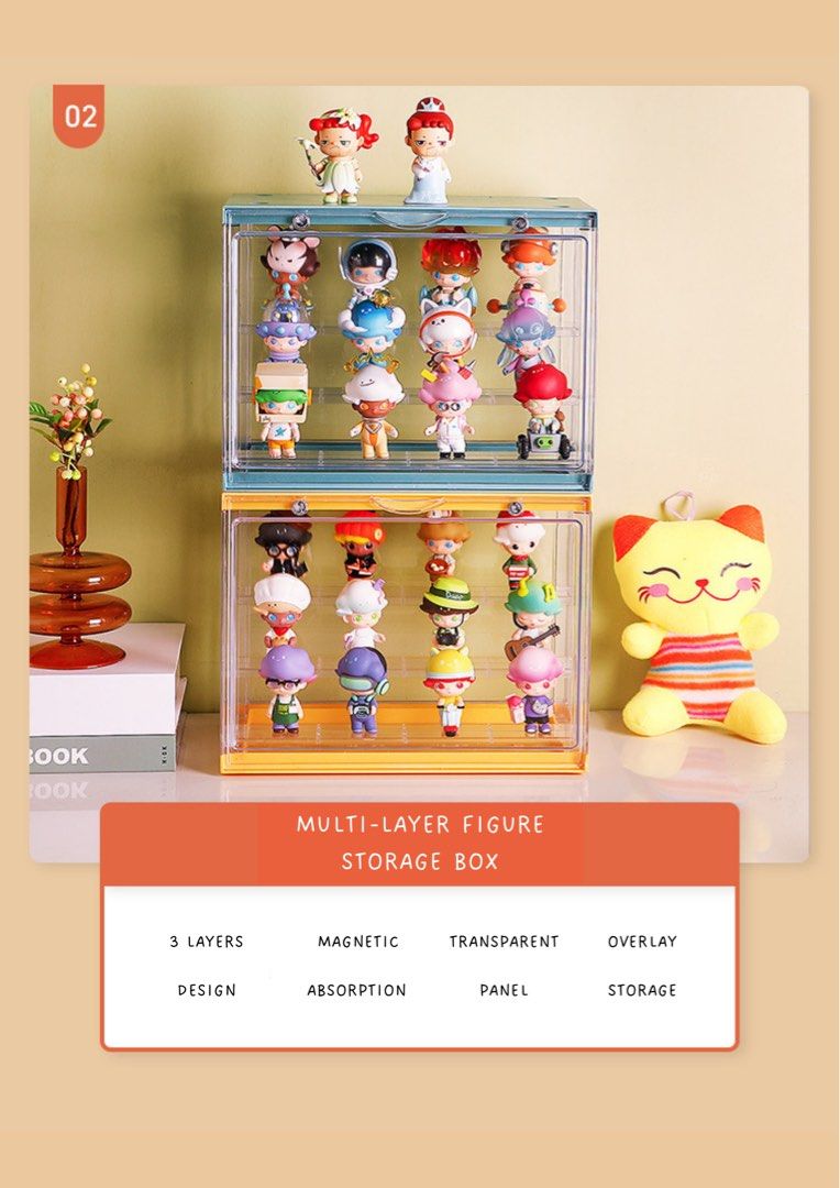 [READY STOCK] PROMOTION POPMART Display Box 3 Tiered Transparent ...