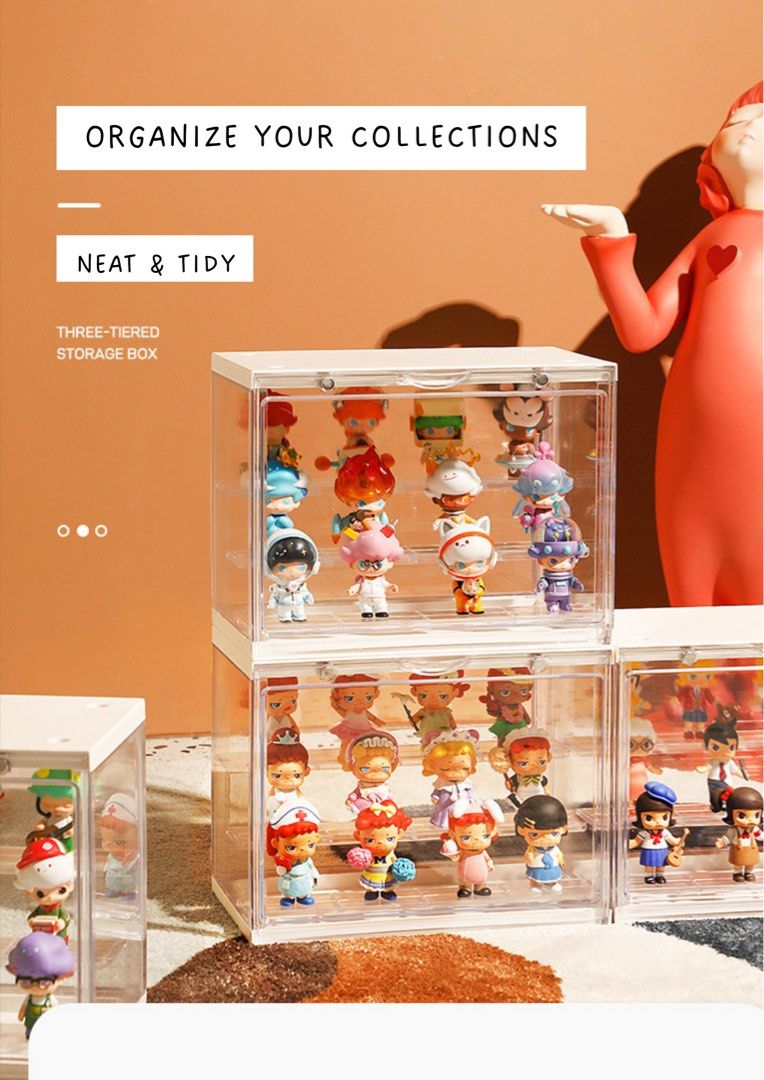 [READY STOCK] PROMOTION POPMART Display Box 3 Tiered Transparent ...