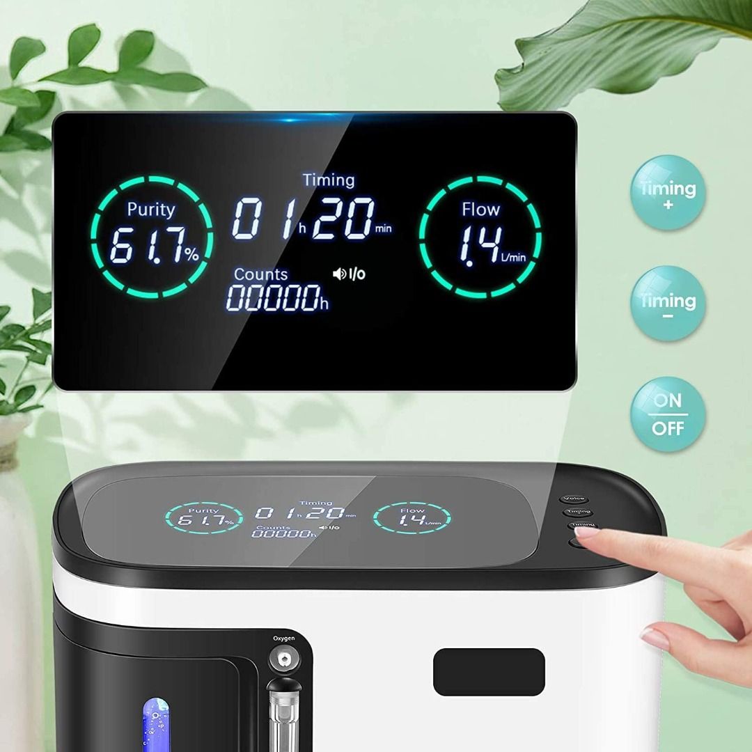 Portable Oxygen Concentrator,Kacsoo 1-5L/min Adjustable Portable Oxygen ...