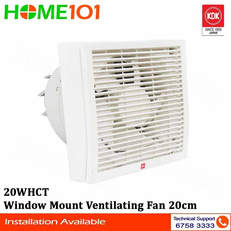 (PRE-ORDER) KDK Window Mounted Ventilating Fan 15cm / 20cm [15WHPCT ...