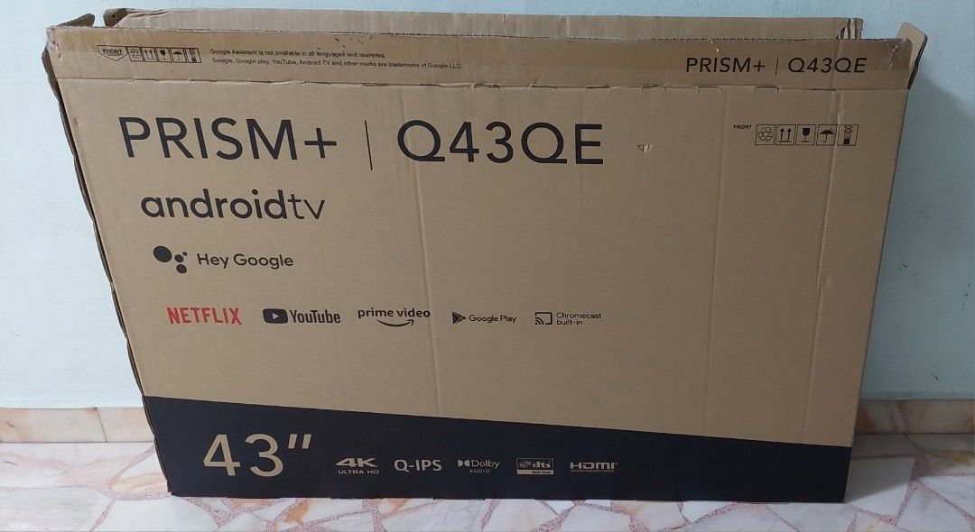 Prism+ 43" TV box (empty), TV & Home Appliances, TV & Entertainment, TV ...