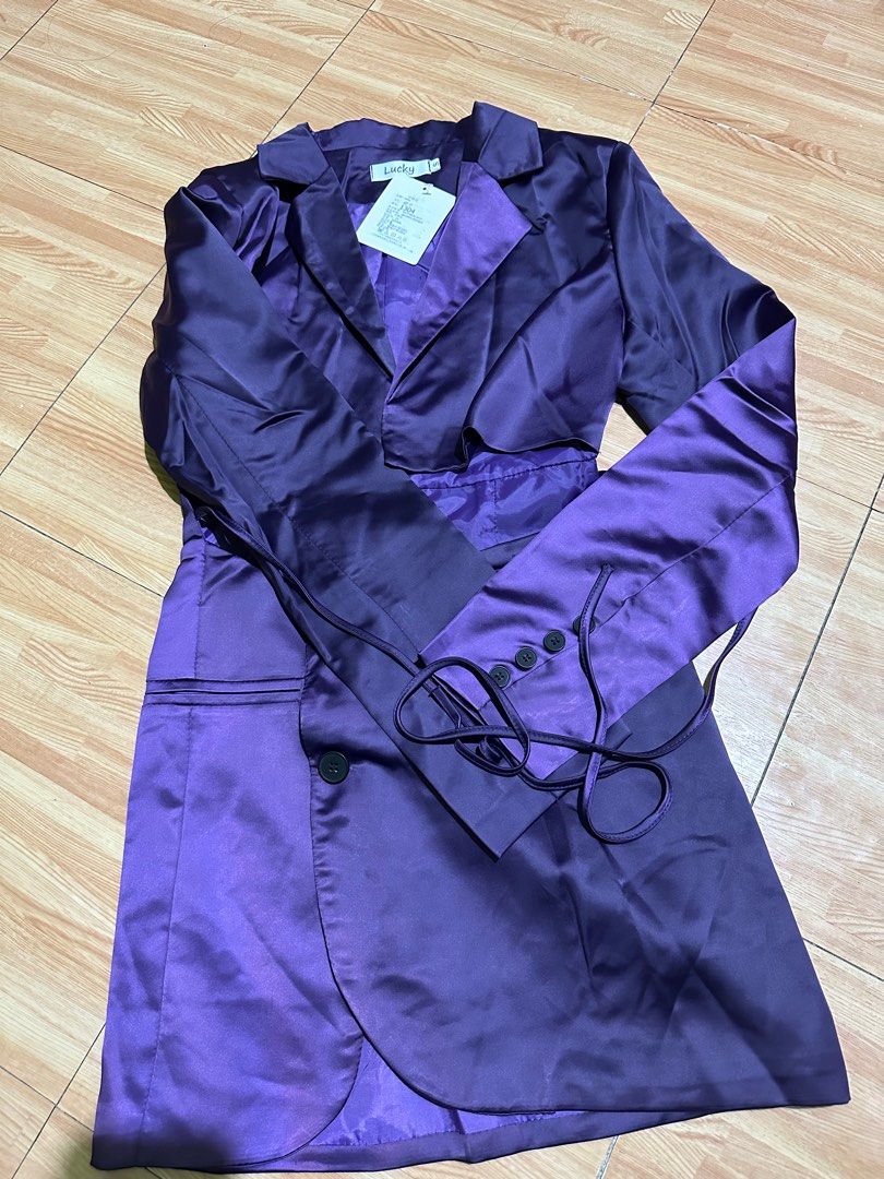 Purple Violet Lavander Dress Coordinates Skirt Korean Crop Top Mini ...