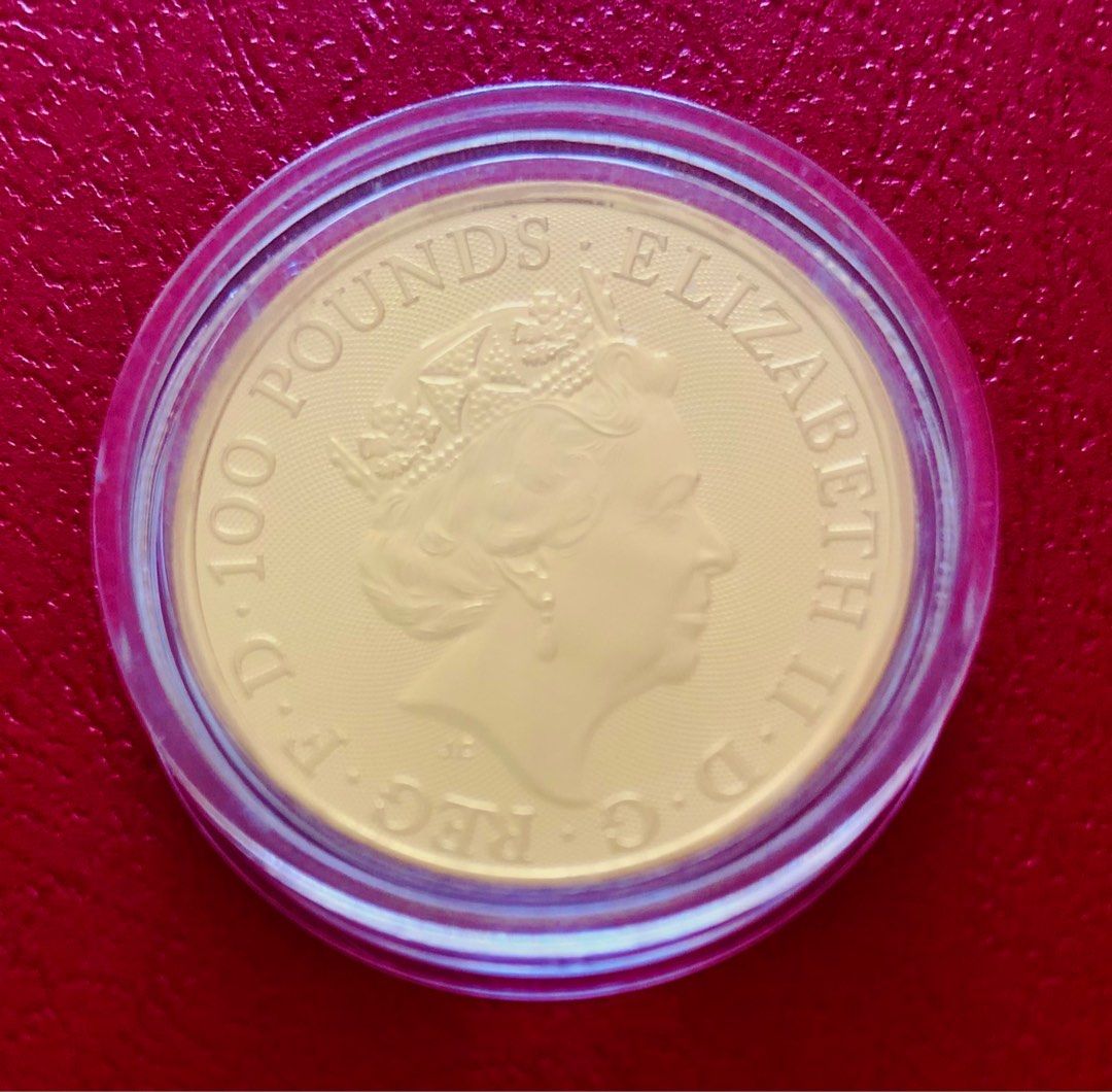 Queen Beast collectable pure gold coin(1 oz), Hobbies & Toys ...